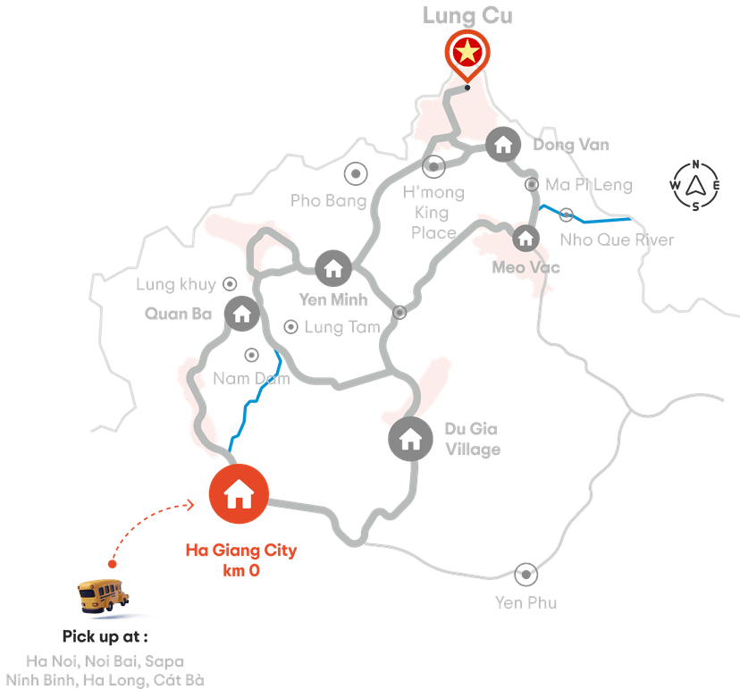 Ha Giang Loop 4d3n tour (included 2 ways bus) - Hong Hao Travel